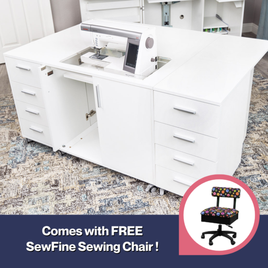 Hideaway Deluxe Sewing Cabinet With Lift - sewingcabinets.com
