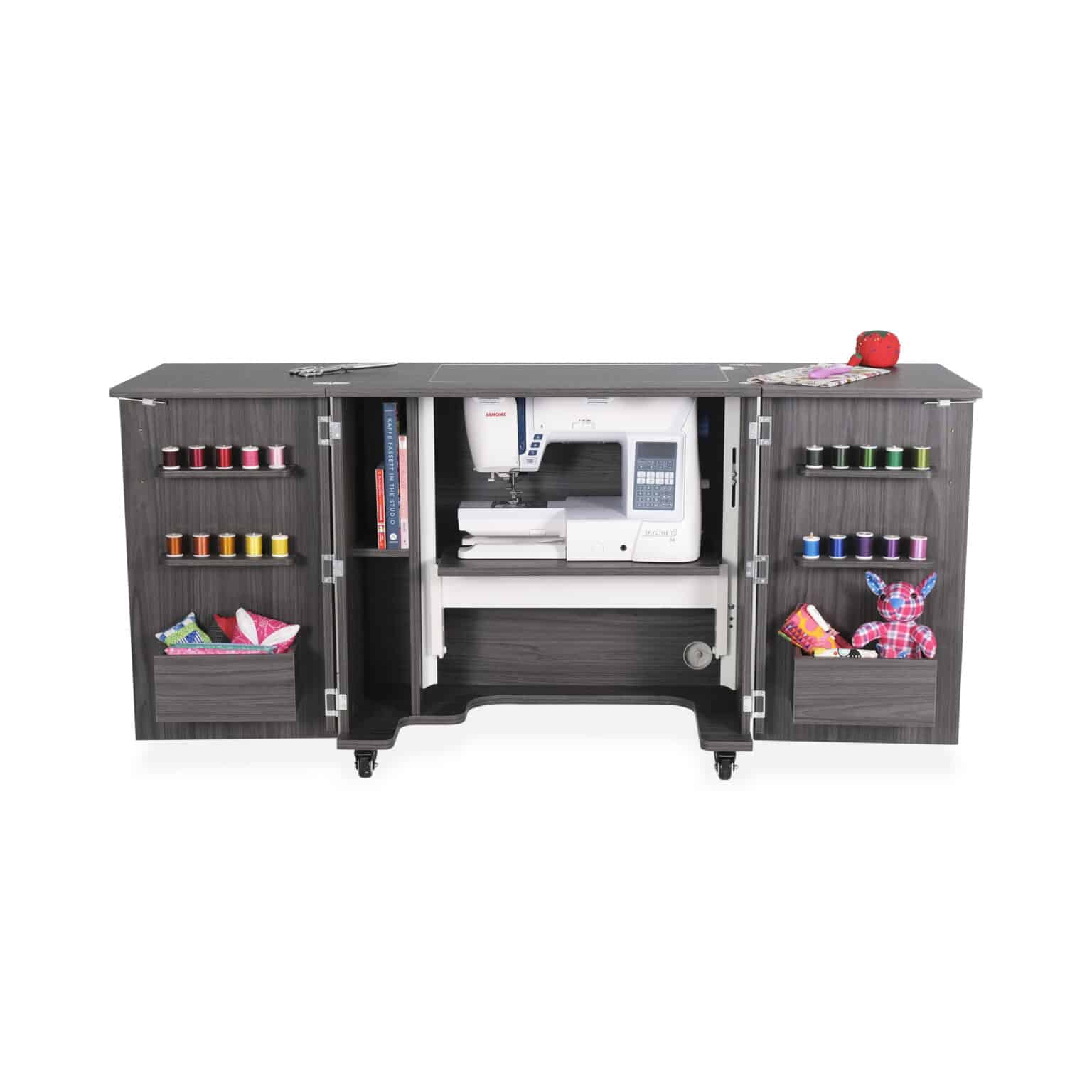 Hideaway Deluxe Sewing Cabinet With Lift - sewingcabinets.com