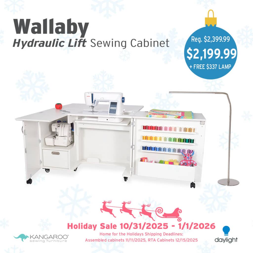 Hideaway Deluxe Sewing Cabinet With Lift - sewingcabinets.com