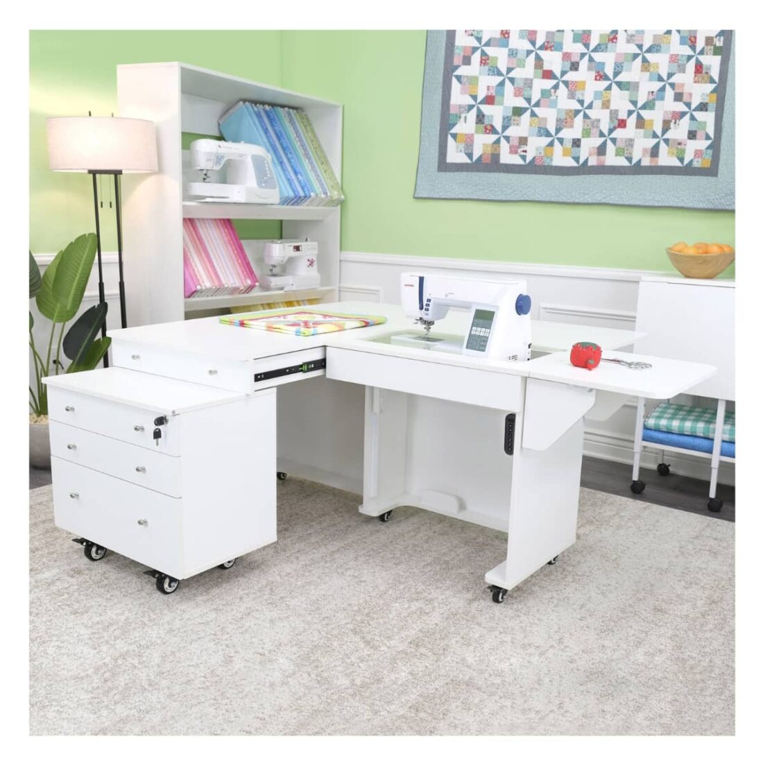 Hideaway Deluxe Sewing Cabinet With Lift - sewingcabinets.com